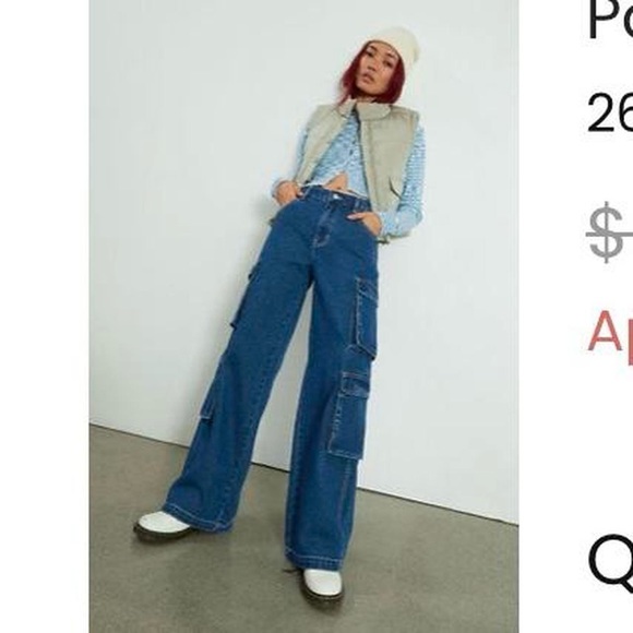 PacSun | Jeans | Pacsun Blue Cargo Jeans | Poshmark
